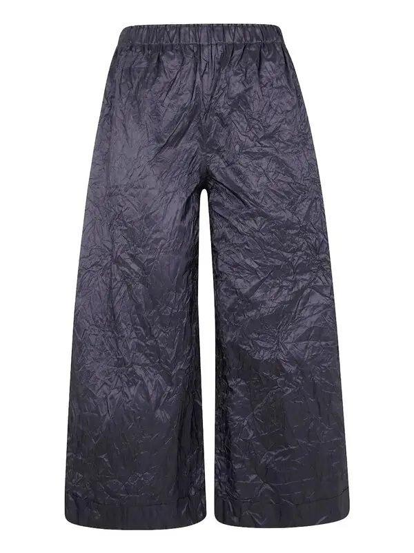 DANIELA GREGIS Waisted Silk Trousers - Black