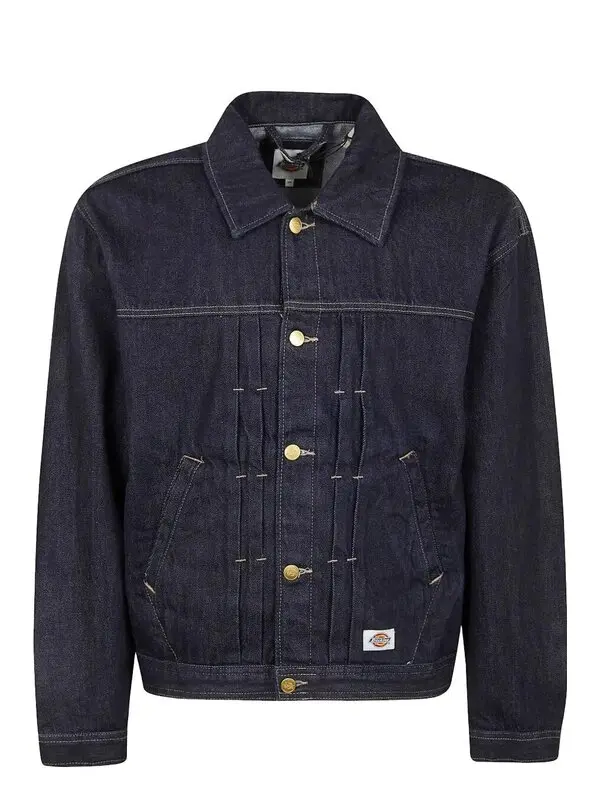 Dickies Selvedge Pleated Denim Jacket - Blue