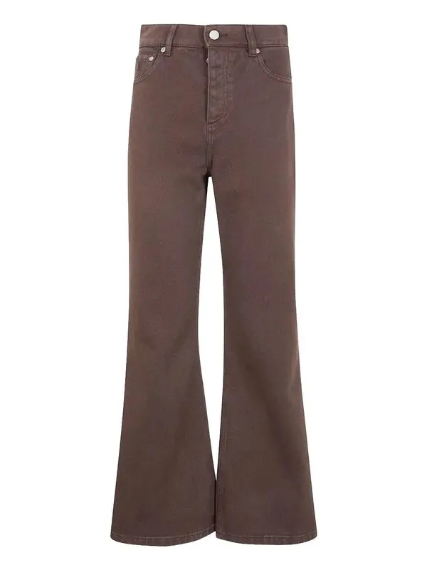 BY MALENE BIRGER Houston Flared Trousers - Brown