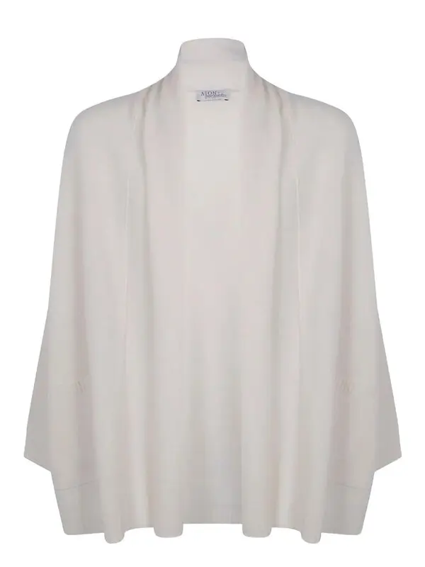 AION X GENTRYPORTOFINO Knitted Cashmere Cardigan - White