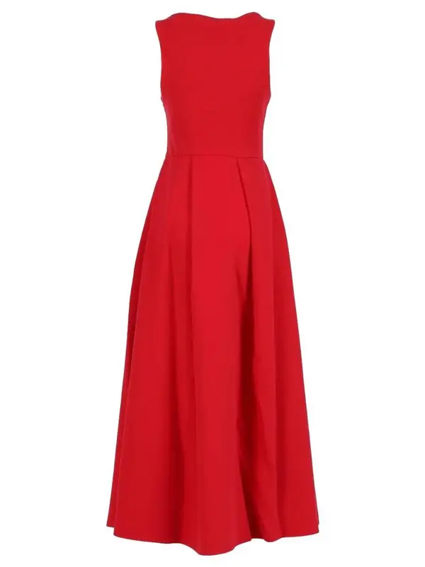 Emporio Armani Long Sleeveless Dress - Red