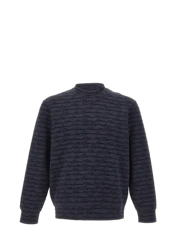 Emporio Armani Round Neck Sweatshirt - Blue