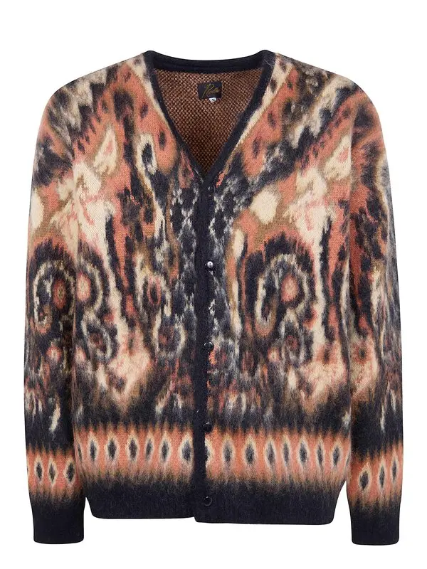 Needles Mohair Paisley Cardigan - Black