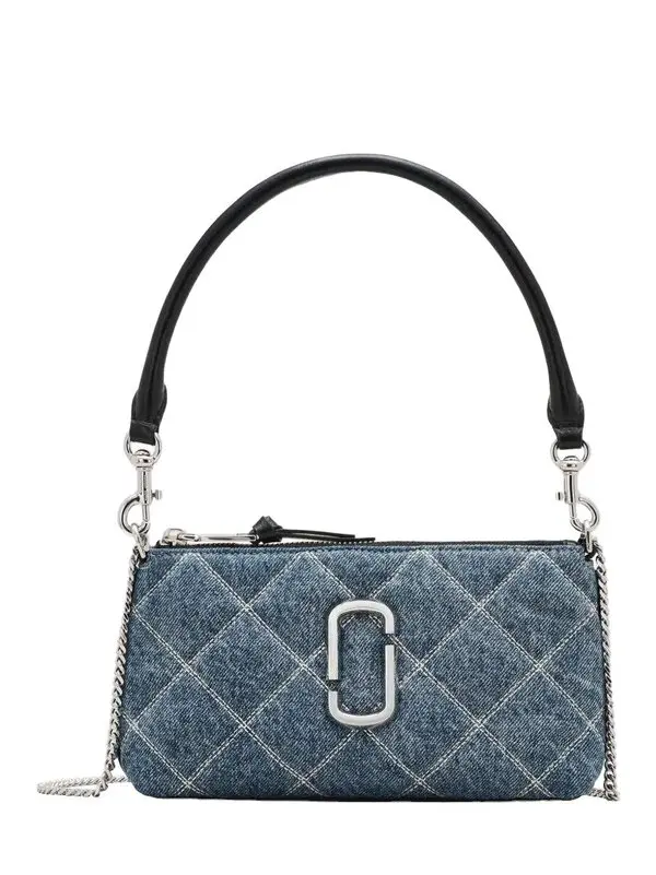 Marc Jacobs Pochette Quilted Denim Snapshot - Blue