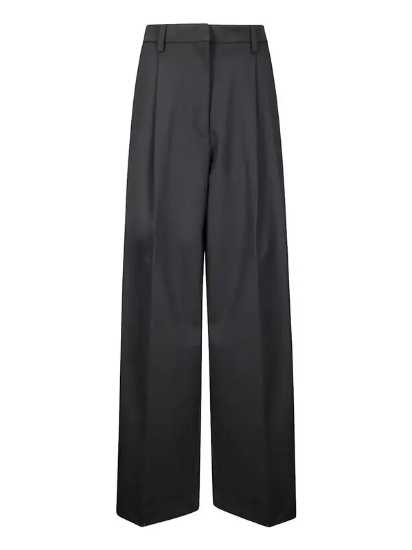 THELATEST Wool Polyester Ab Trousers - Black