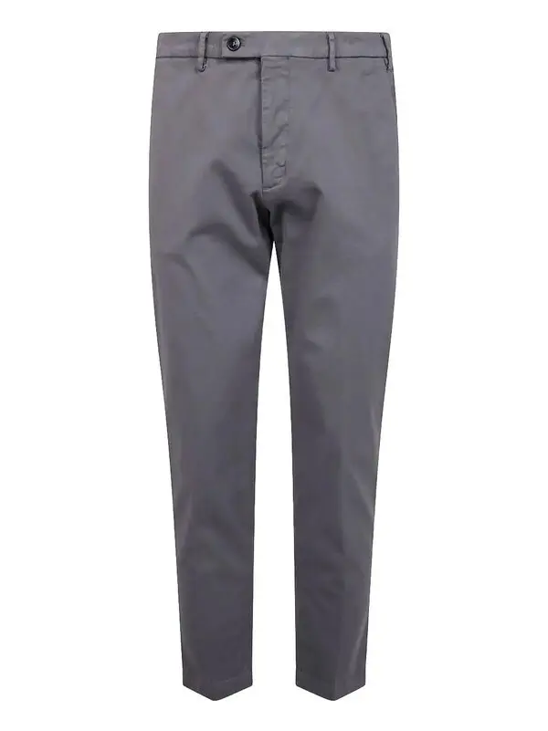 MICHAEL COAL Capri American Pocket Trousers - Gray
