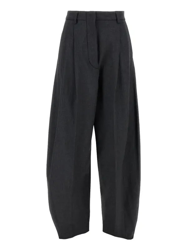 THELATEST Wool Polyester Pants - Black