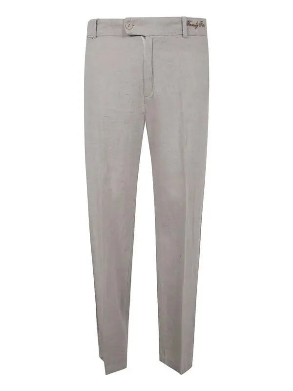 FAMILY FIRST Linen Regular Pants - White