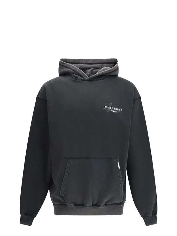 REPRESENT Legacy Overprint Hoodie - Black
