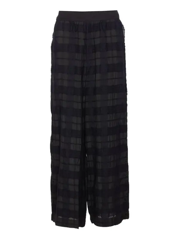 UMA WANG Nunavut Wide Leg Pants - Black