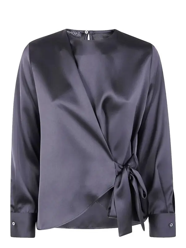 DRHOPE Bow Blouse - Black