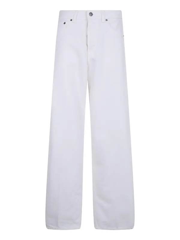 HAIKURE Bethany Bull 44' Wide-leg Jeans - White