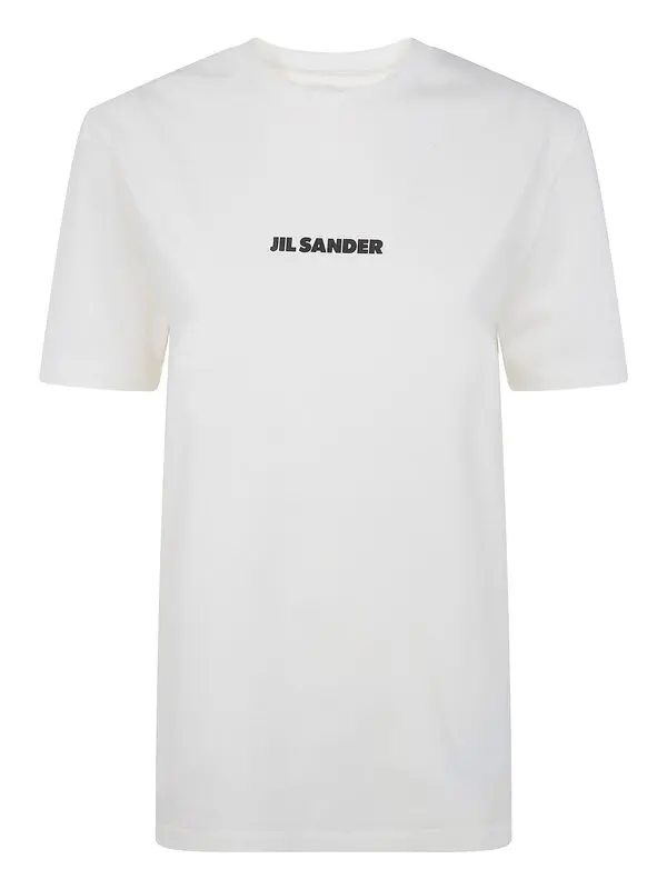 JIL SANDER Classic Logo Print T-shirt - White