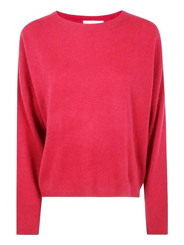 ABSOLUT CASHMERE Kaira Round Neck Cashmere Sweater - Red