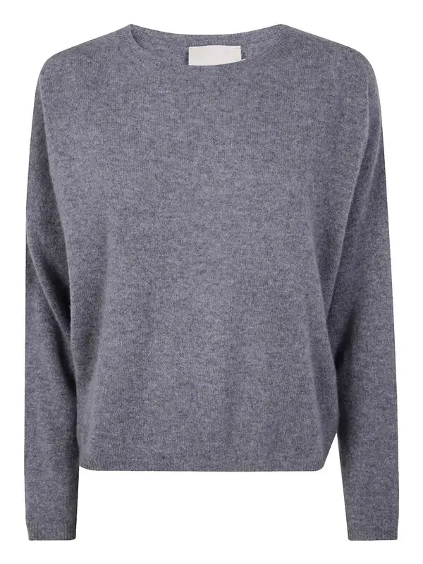 ABSOLUT CASHMERE Kaira Round Neck Sweater - Gray