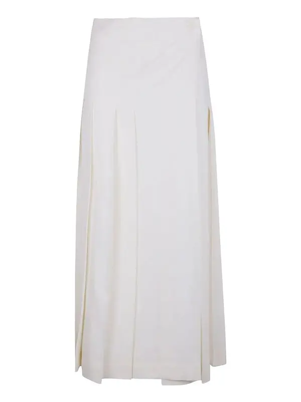 P.a.r.o.s.h Midi Skirt - White