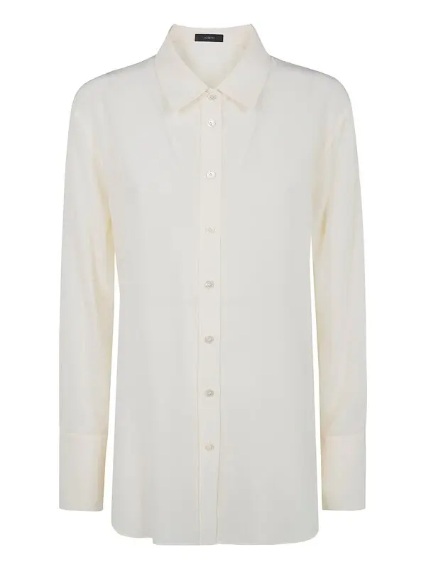 JOSEPH Silk Crepe Blouse - White