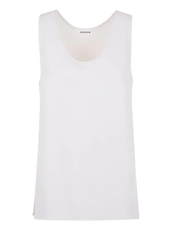 P.a.r.o.s.h Sleeveless Blouse - White