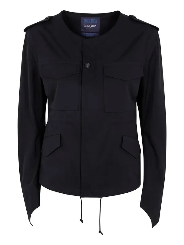 Yohji Yamamoto R-collarless M65 Y Jkt - Black