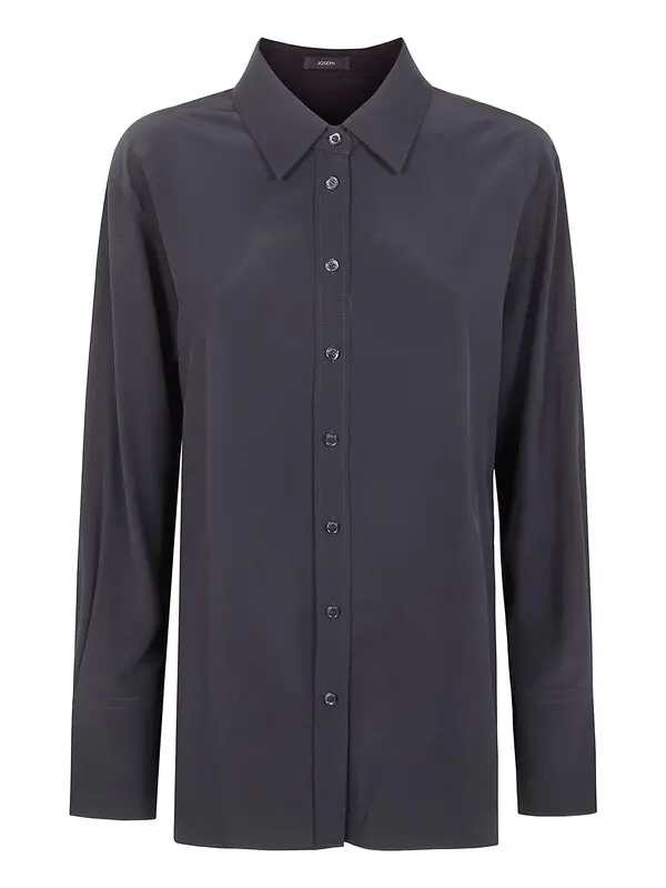 JOSEPH Silk Crepe Blouse - Black