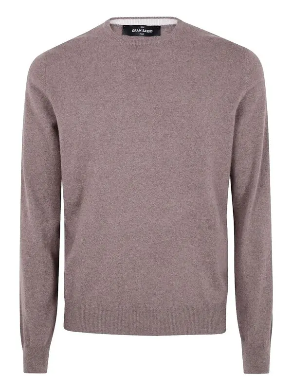 GRAN SASSO Round Neck Sweater - Brown