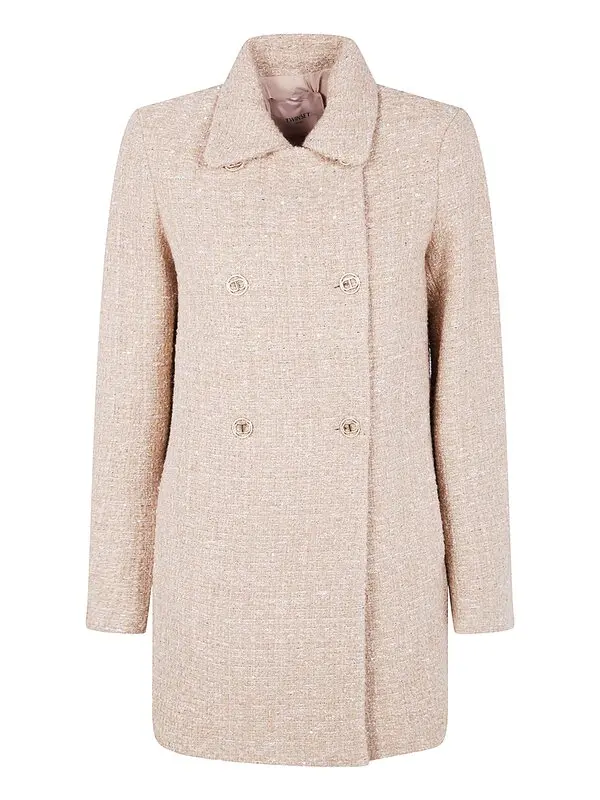 TWINSET Boucle Coat - Beige