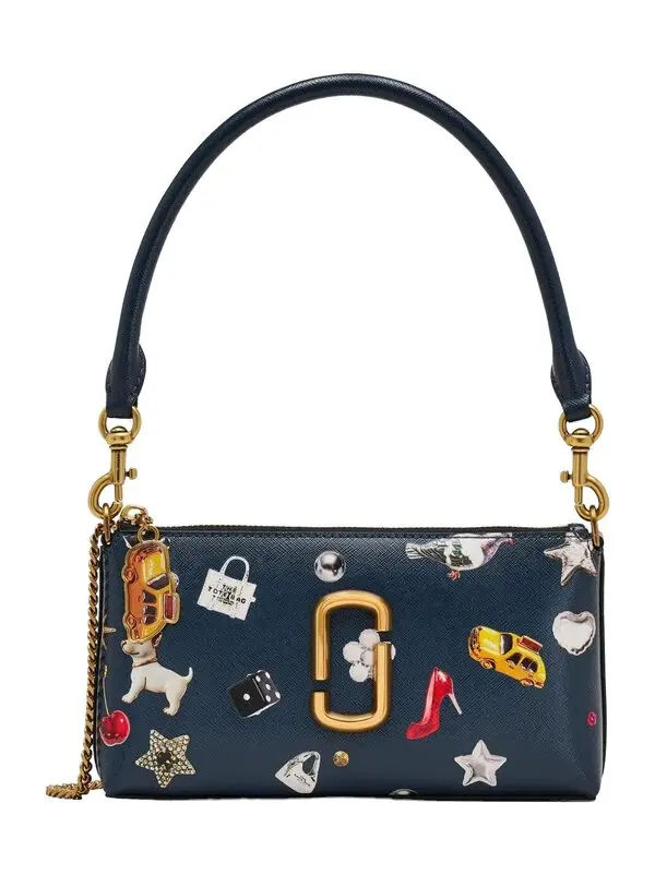 Marc Jacobs Pochette Trinket Printed Snapshot Shoulder Bag - Blue