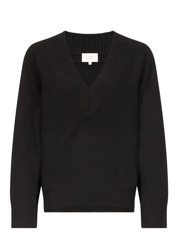 Loulou De Saison Lds V-neck Sweater - Black