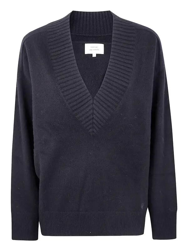 Loulou De Saison Lds V-neck Sweater - Black