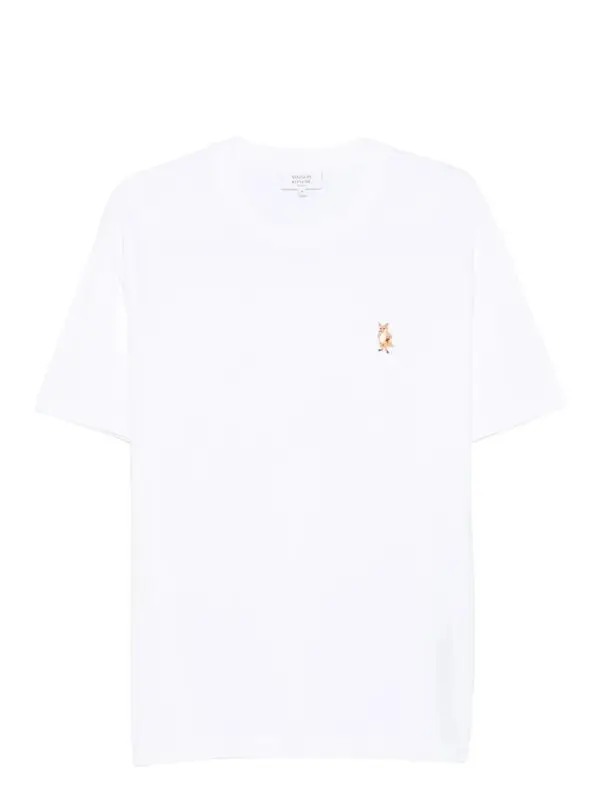 Maison Kitsuné Standing "fox" Comfort Tee-shirt - White