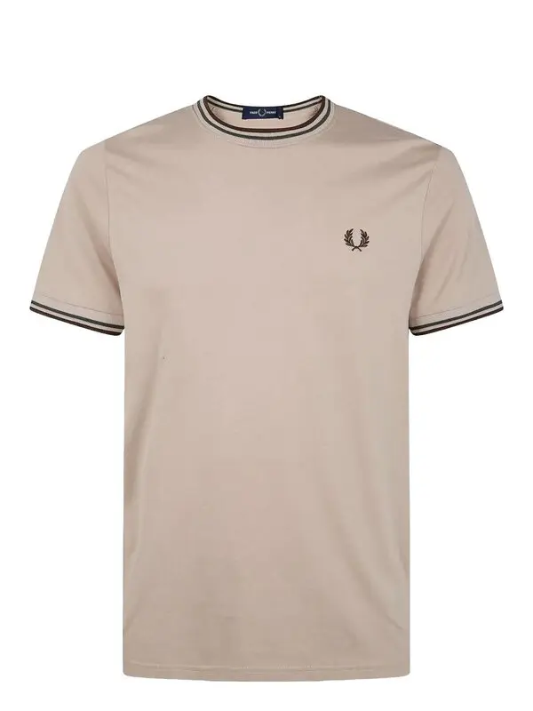 Fred Perry Twin Tipped T-shirt - Beige