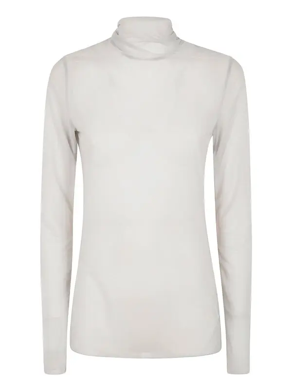 Yohji Yamamoto Long Sleeve Turtleneck T-shirt - White