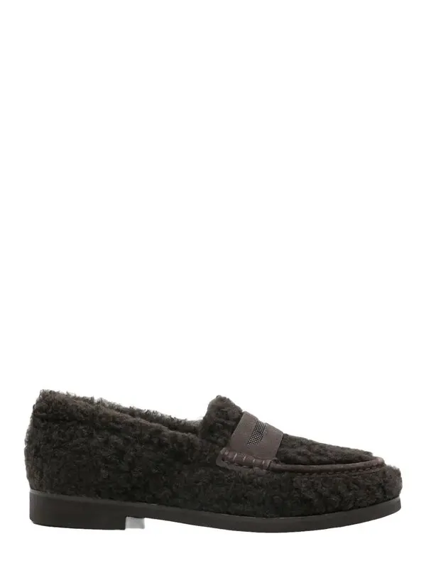 Brunello Cucinelli Fur Loafers - Black