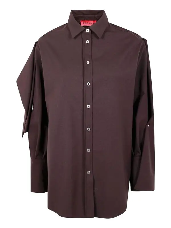 THELATEST Carmen Poly Wool Shirt - Brown