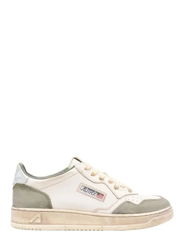 AUTRY Sup Vintage Low Suede Sneakers - White