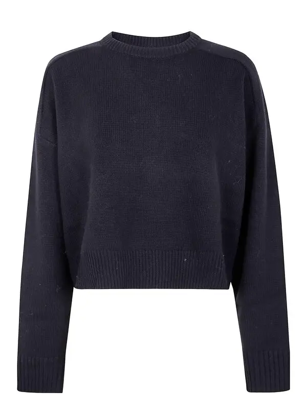 Loulou De Saison Bruzzi Lds Cropped Sweater - Black