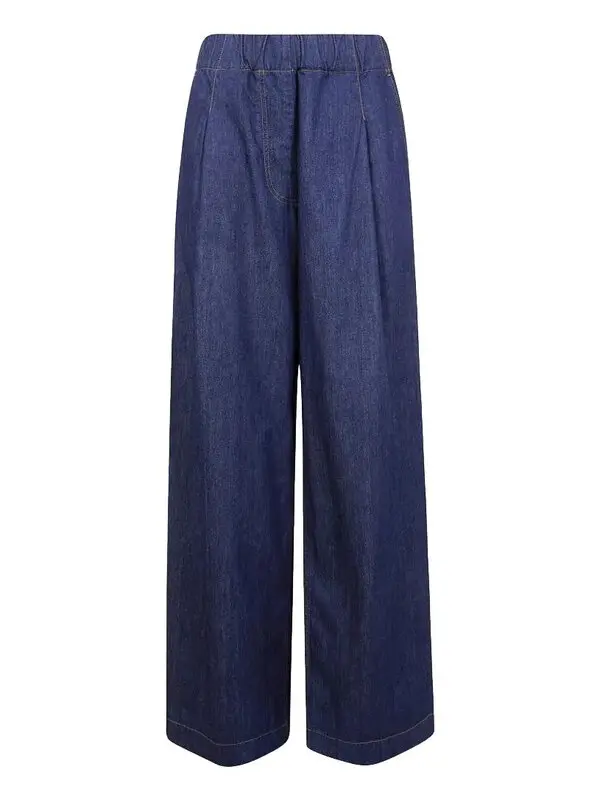 Dries Van Noten Pila Denim Cropped Trousers - Blue