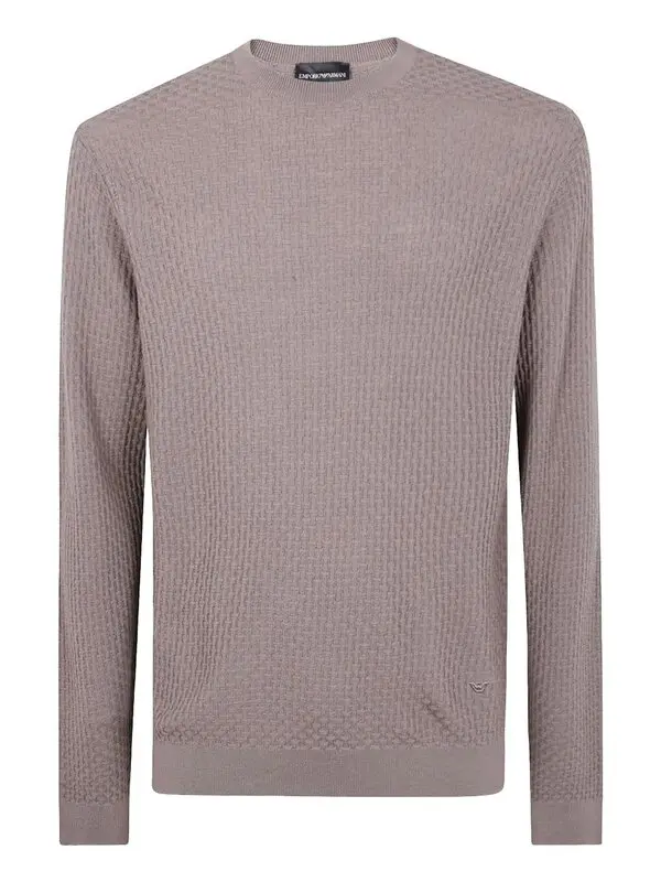 Emporio Armani Round Neck Sweater - Brown