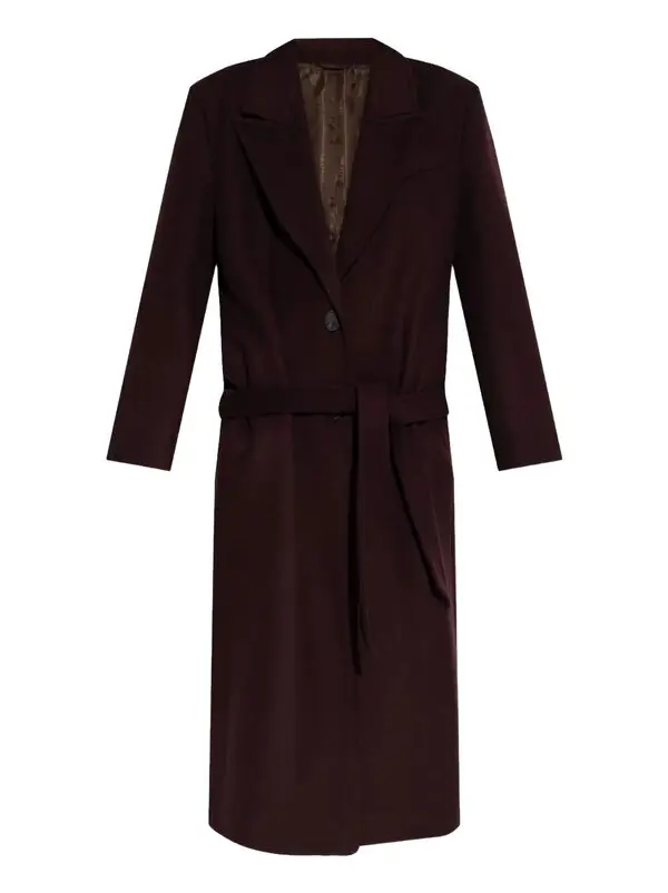 Attico Long Coat - Red