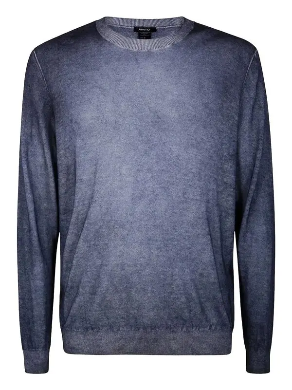 Avant Toi Ultralight Cashmere And Wool Pullover - Blue