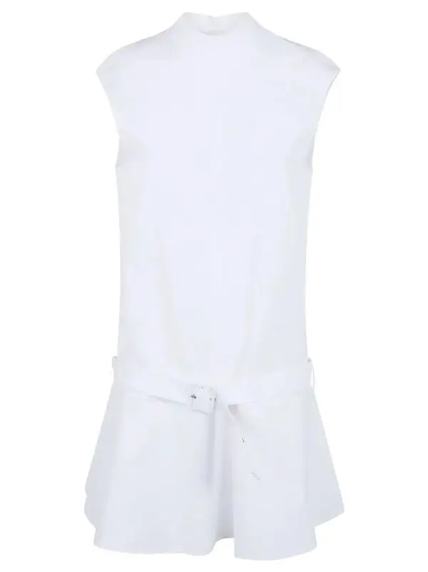 SEMICOUTURE Cotton Mini Dress - White