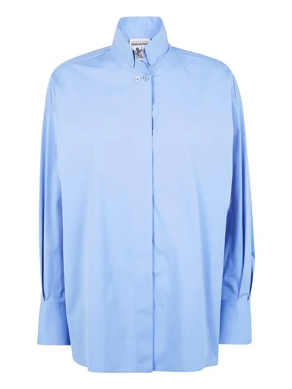 SEMICOUTURE Classic Shirt - Blue
