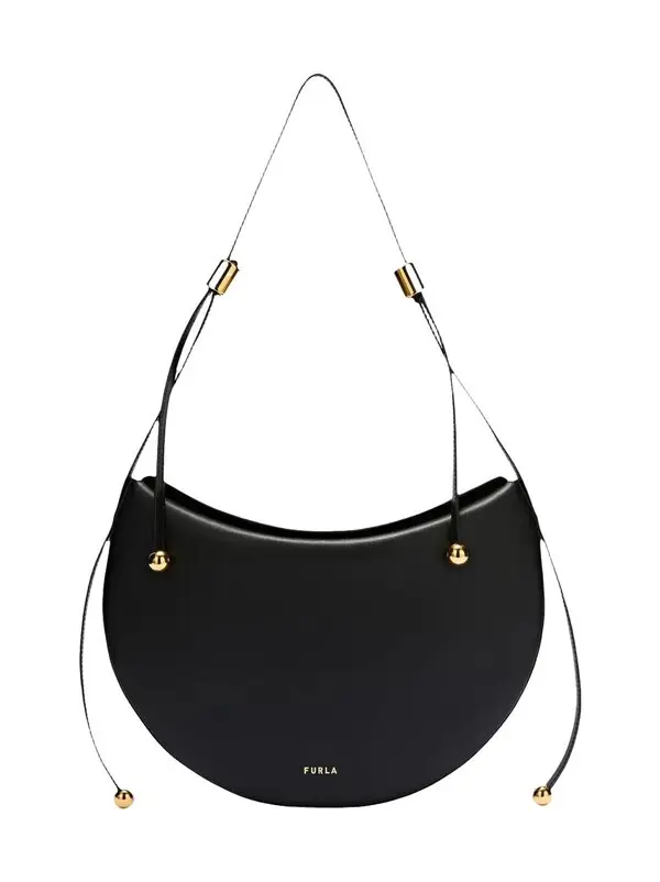 Furla Moonstone Medium Shoulder Bag - Black