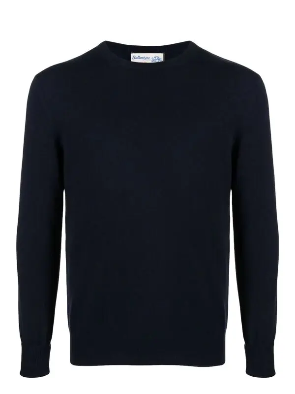 BALLANTYNE Crew Neck Pullover - Blue