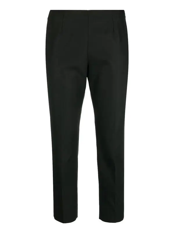 Peserico Compact Canvas Stretch Trousers - Black