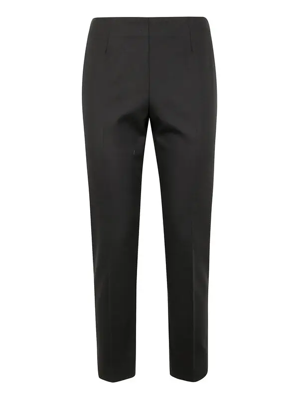 Peserico Compact Canvas Stretch Trousers - Black