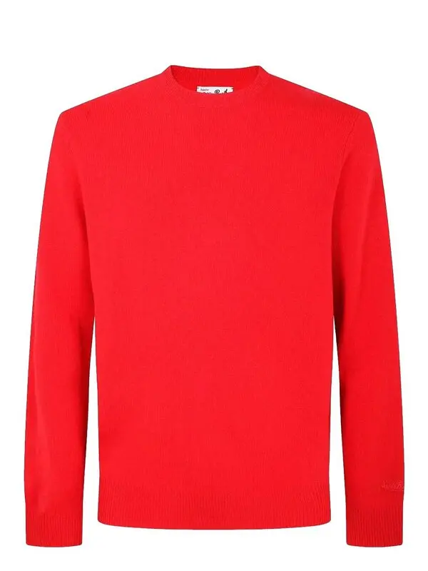 MC2 SAINT BARTH Regent Lambswool Crew Neck Sweater - Red