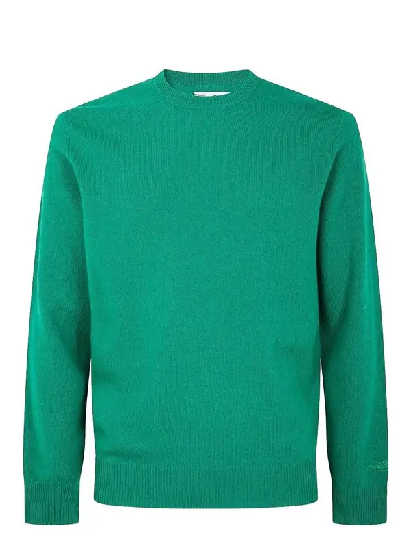 MC2 SAINT BARTH Regent Lambswool Crew Neck Sweater - Green