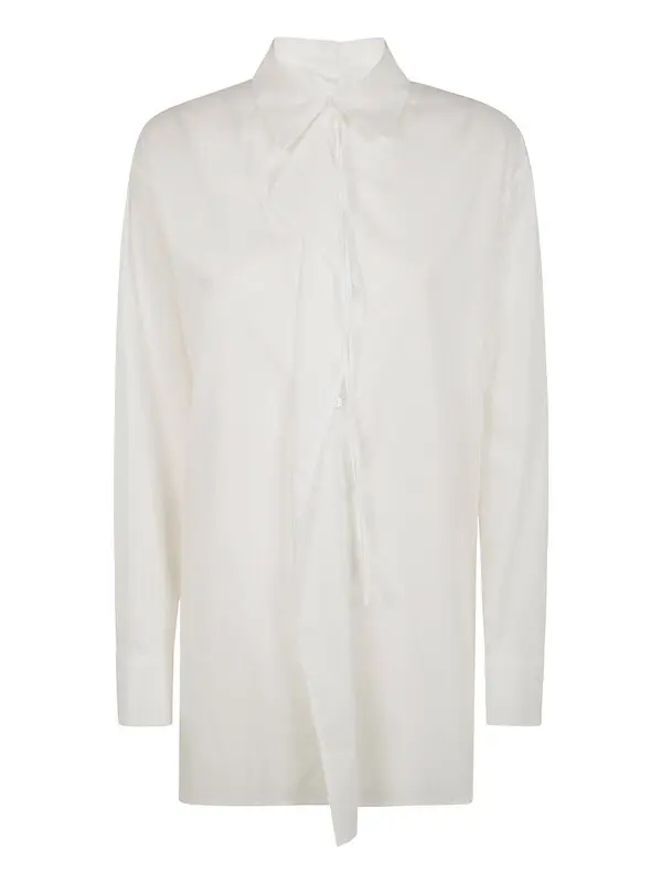 Y`S Ko-f/b Open B Shirt - White