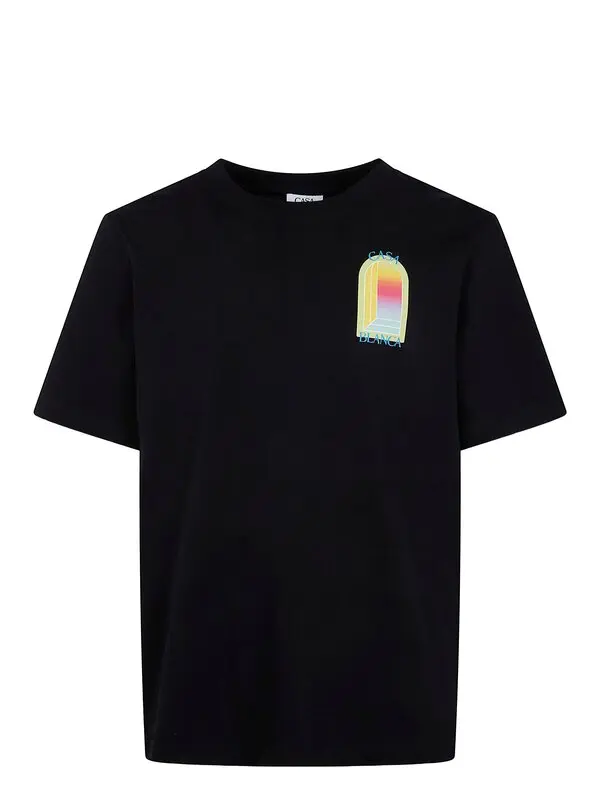 Casablanca L`arche Print" Classic T-shirt - Black
